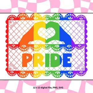 Pride, Orgullo, Gay, PNG, Rainbow, Digital File, PNG, Lesbian, Paper ...