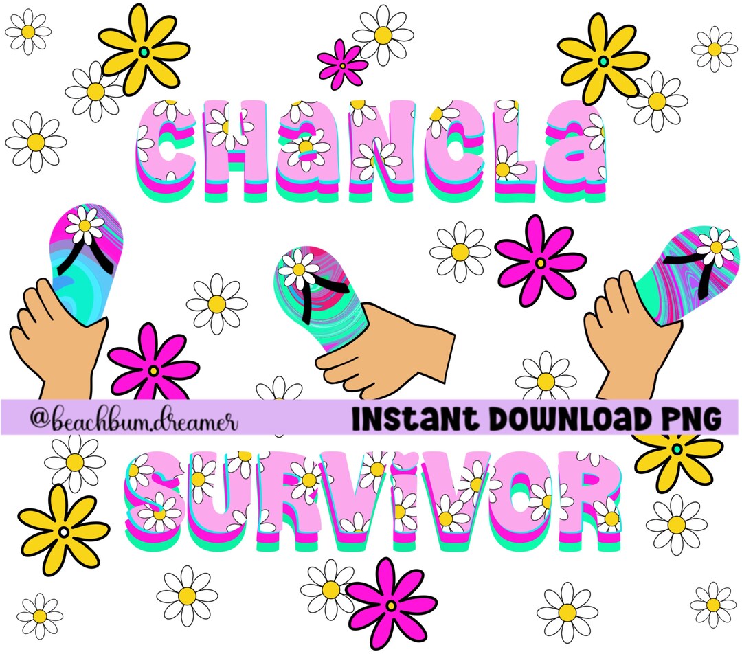 20 Oz Tumbler Chancla Survivor Png, Digital Design, 20oz Skinny Tumbler ...