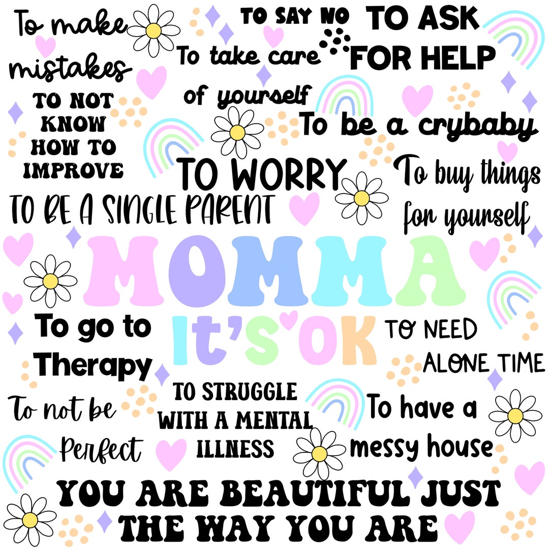 Momma It’s Ok, Mom, Mother, PNG Digital Download, Mother’s Day ...
