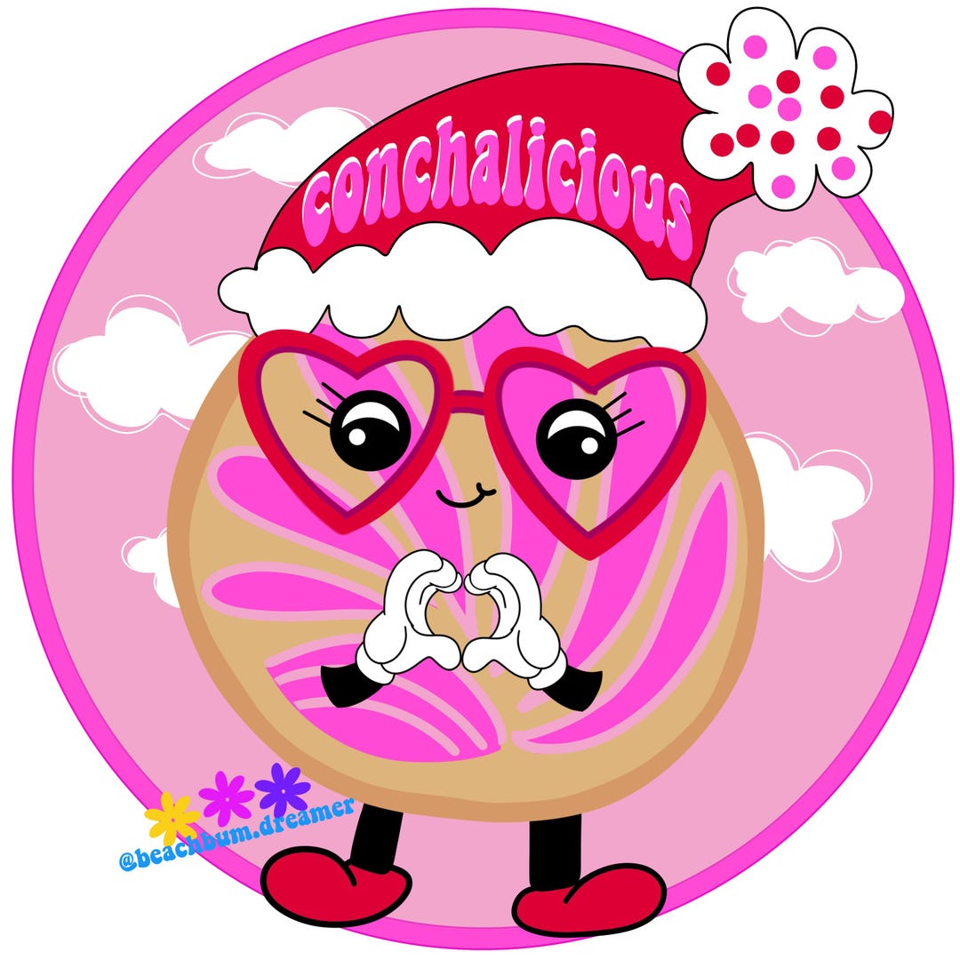 Conchalicious, Concha, Mexican Pan Dulce, Feliz Navidad, Merry ...