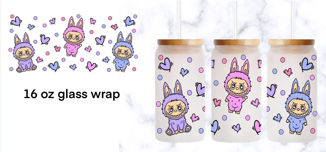 Labubu Glass Wrap, 16 Oz, Cute Labubu Png File - Etsy