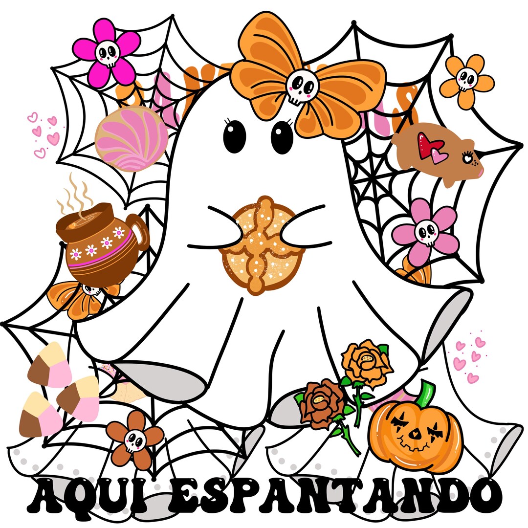 Aqui Espantando, Mexican Ghost, Pan Dulce, Fantasmas, Pantasmas, Kawaii ...