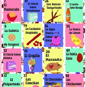Mexican Snacks Loteria Set Digital File Downloadable and Printable File ...