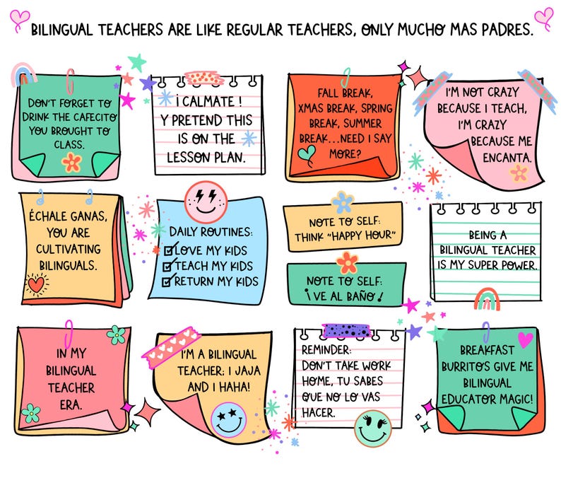 Bilingual Teacher Affirmations, Skinny Tumbler Wrap, Spanglish Teacher ...