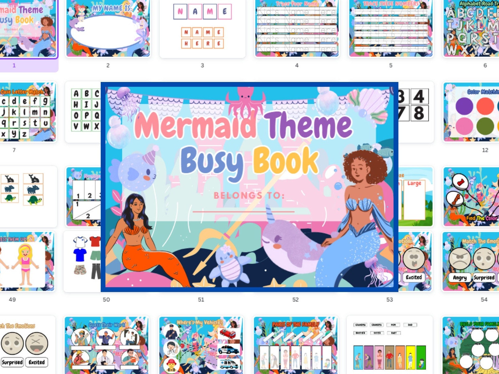 Editable Bundle Busy Book - Etsy