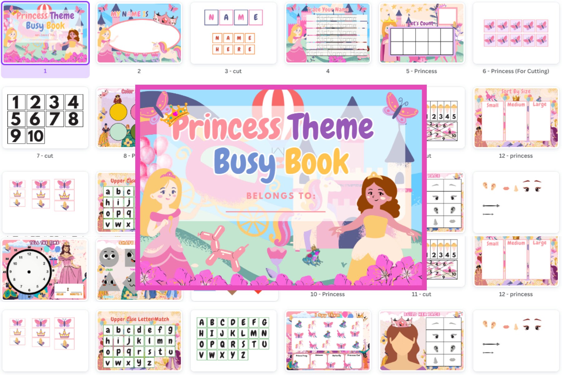 Editable Bundle Busy Book - Etsy