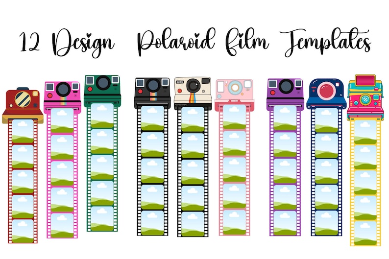 Polaroid Film Templates - Etsy
