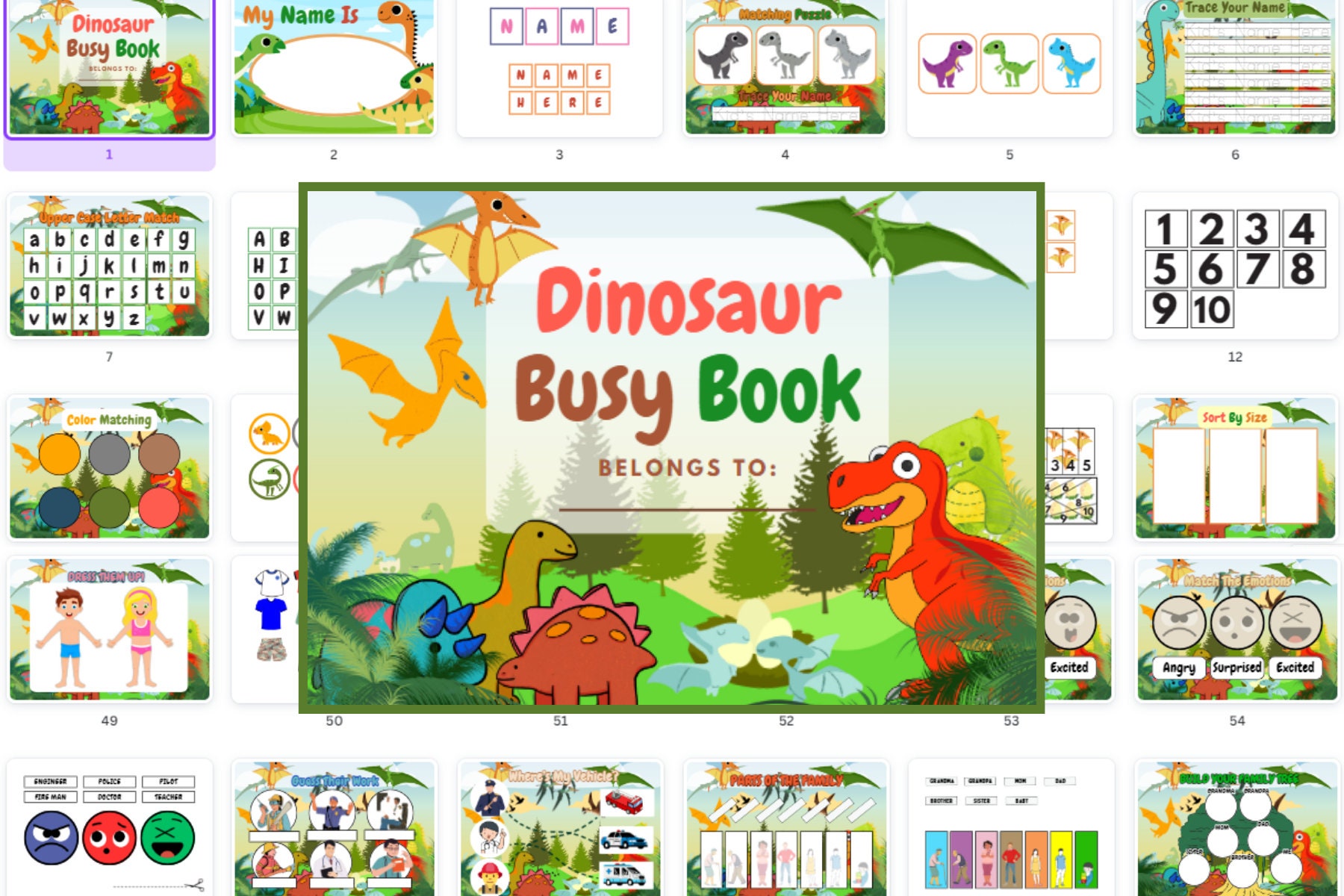 Editable Bundle Busy Book - Etsy