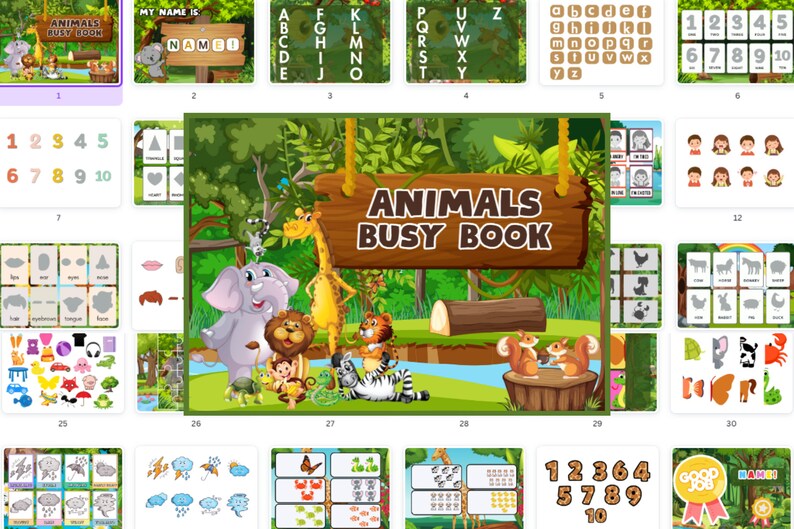 Editable Bundle Busy Book - Etsy