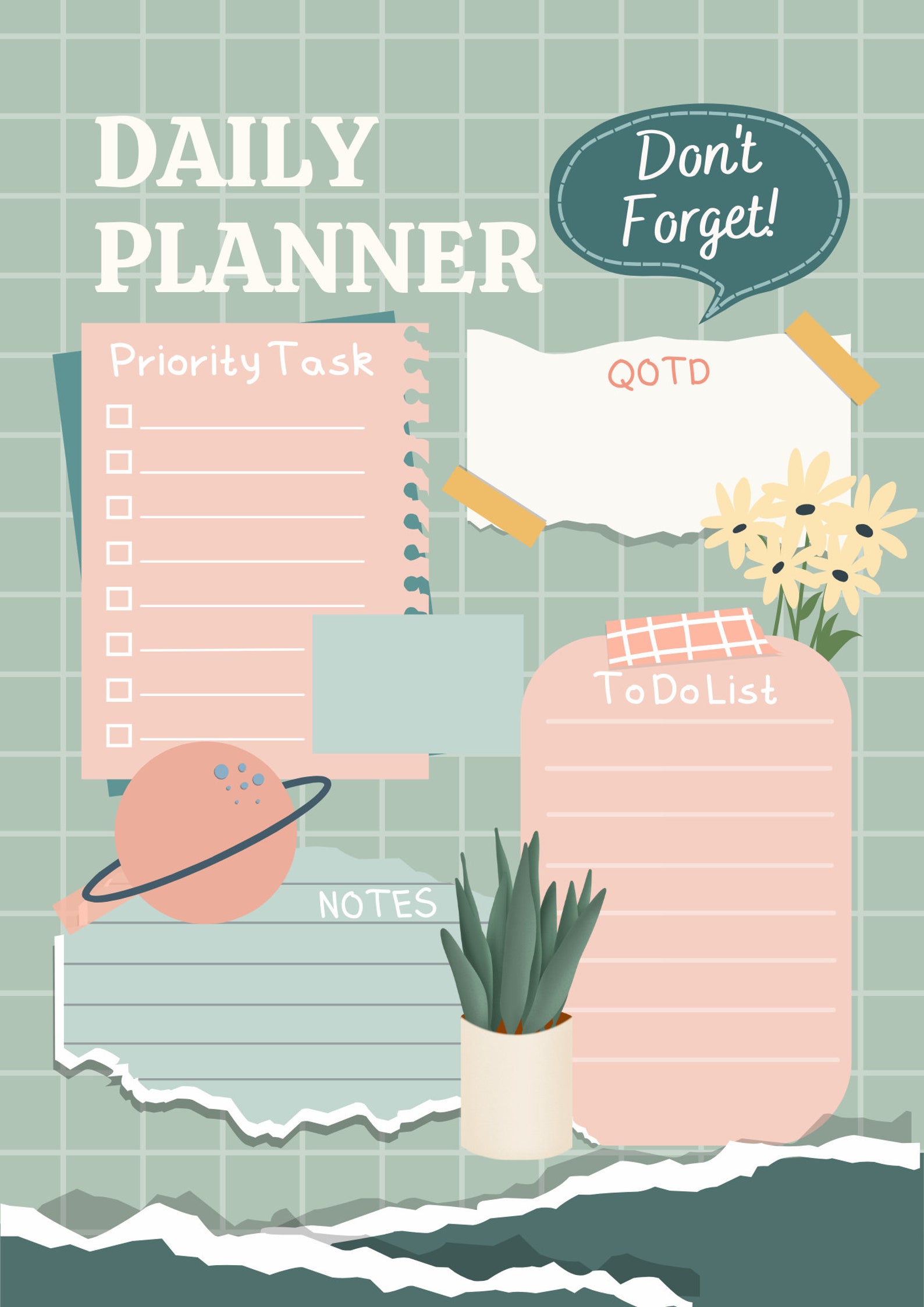 Vintage Daily Planner - Etsy