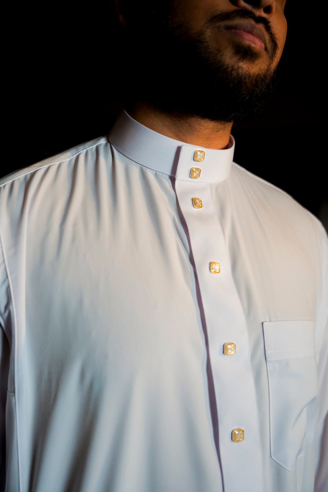 Muslim WHITE Thobe Long Sleeve SAUDI ARABIA Style - Etsy