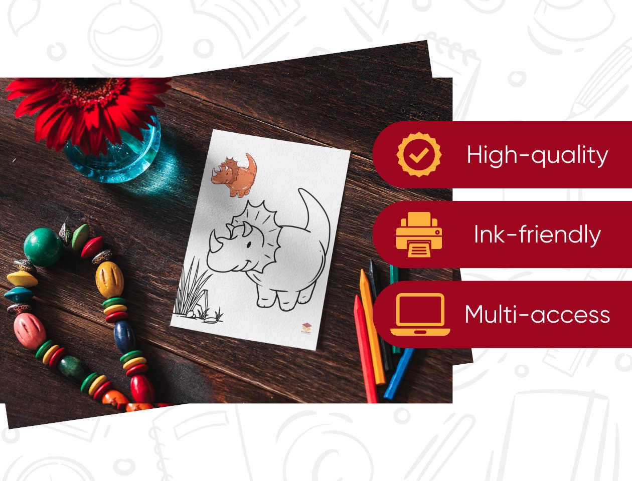 FREEBIE INSIDE Dinosaurs Printable Coloring Book for Kids Get a Free ...