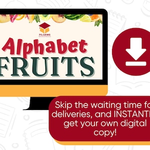 FREEBIE INSIDE Printable Alphabet Fruits Learning ABC With Fruits ...