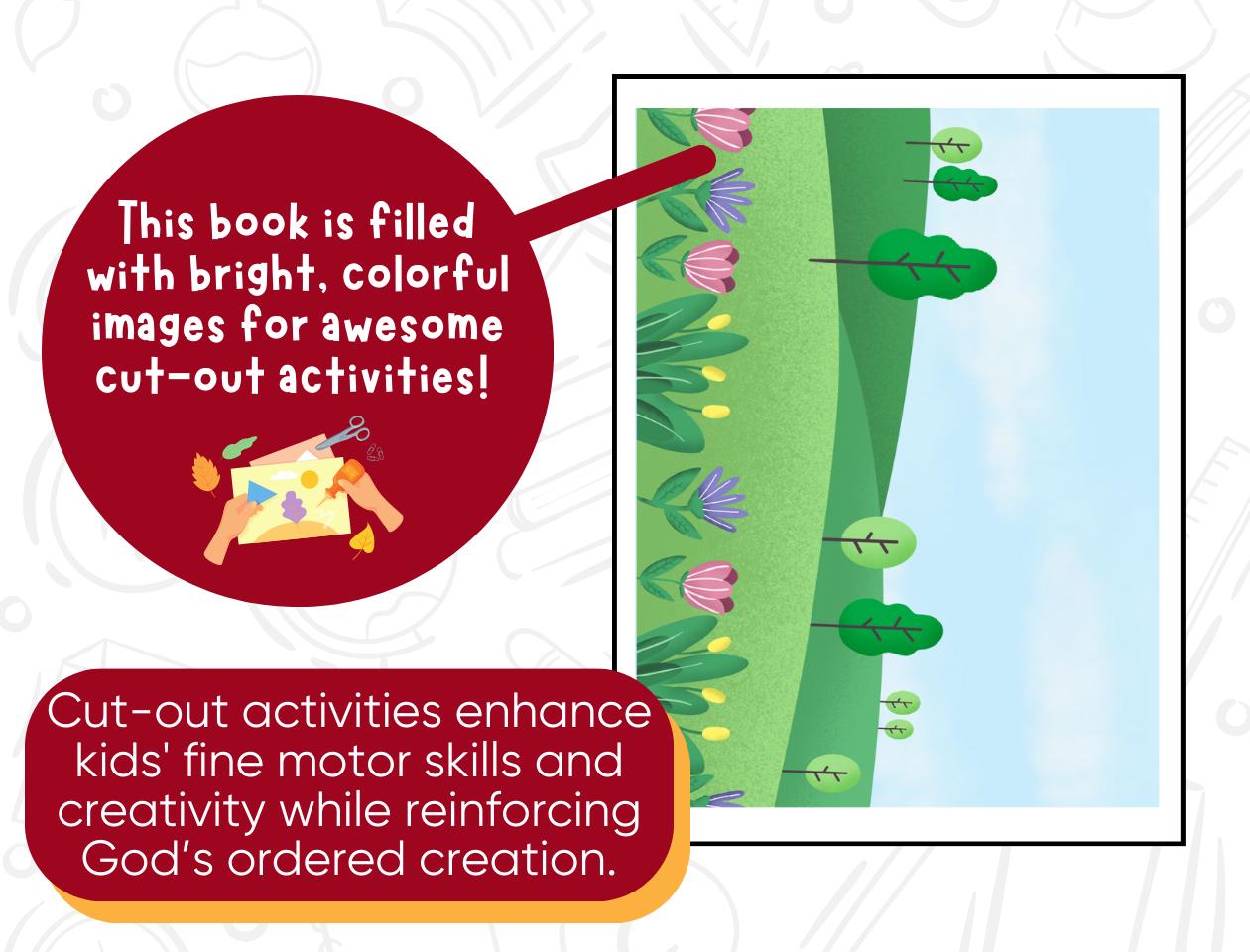 Bible Kids Activity Book God's Creation Story Children Worksheets ...