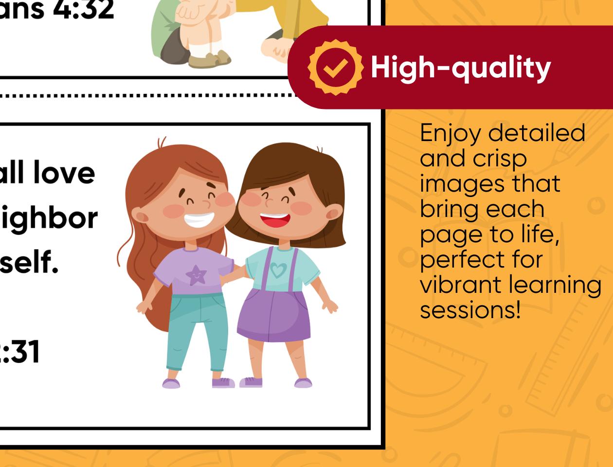Bible Verse Flashcards for Kids Sunday School Bible Cards Children ...