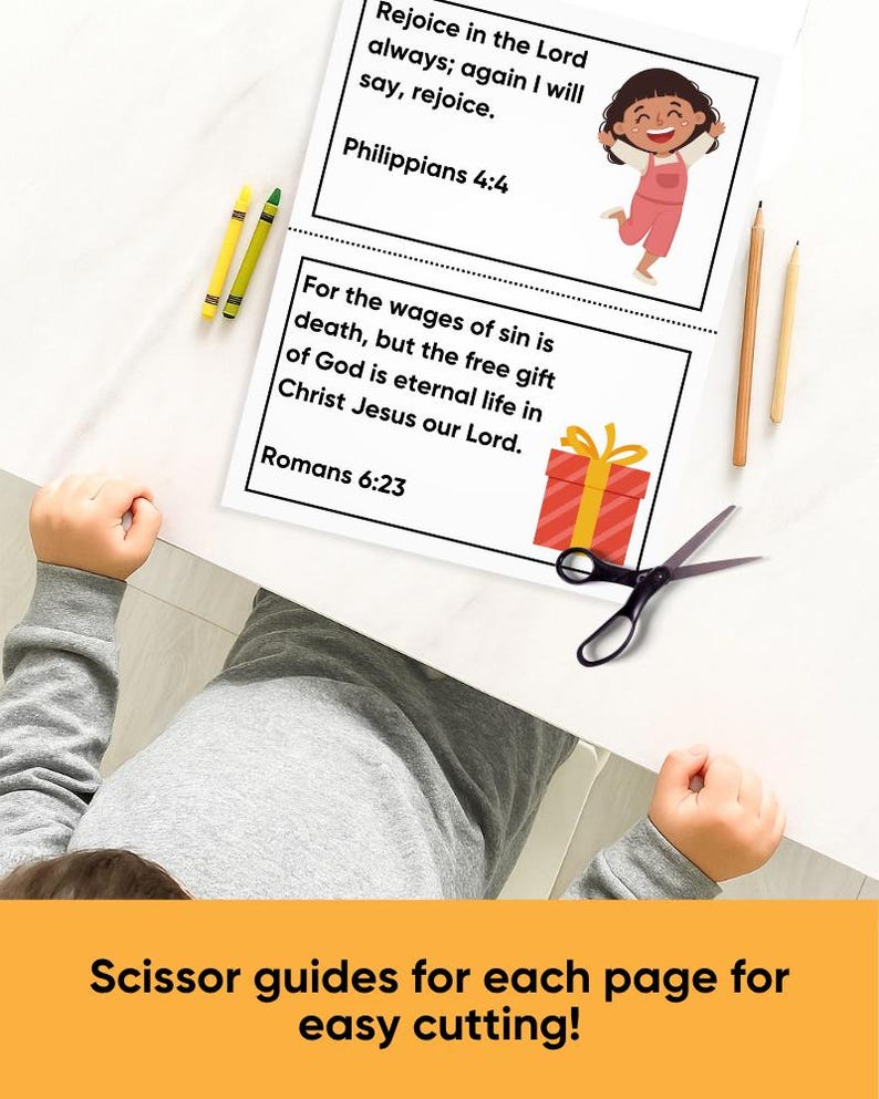 Bible Verse Flash Cards for Kids Sunday School Classes Printable ...