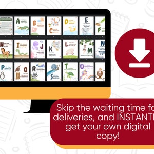 Animal Alphabet Poems Kids Alphabet Cards Animal ABC Kids Short Poems ...