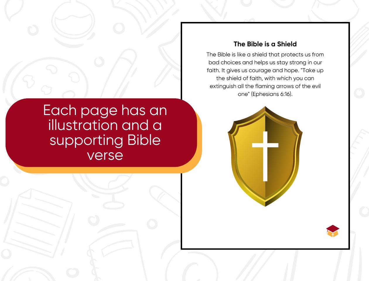 Kids Bible Book Children Printable Book Bible Sunday School Storybook ...