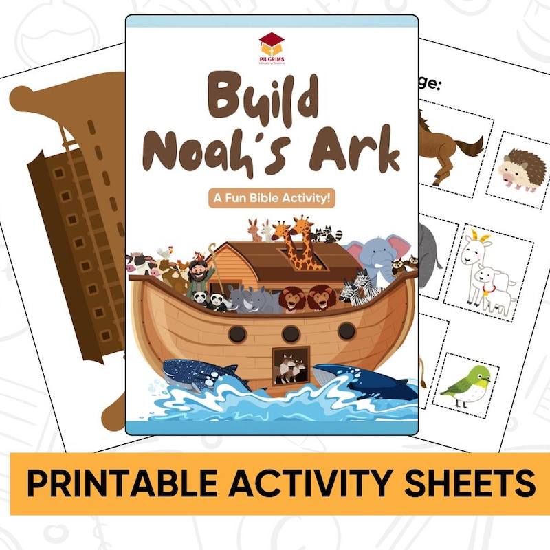 Noahs Ark Activity Sheet - Etsy