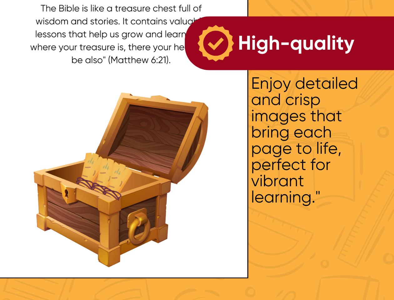 Kids Bible Book Children Printable Book Bible Sunday School Storybook ...