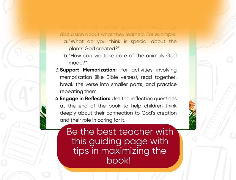 Bible Kids Activity Book God's Creation Story Children Worksheets ...