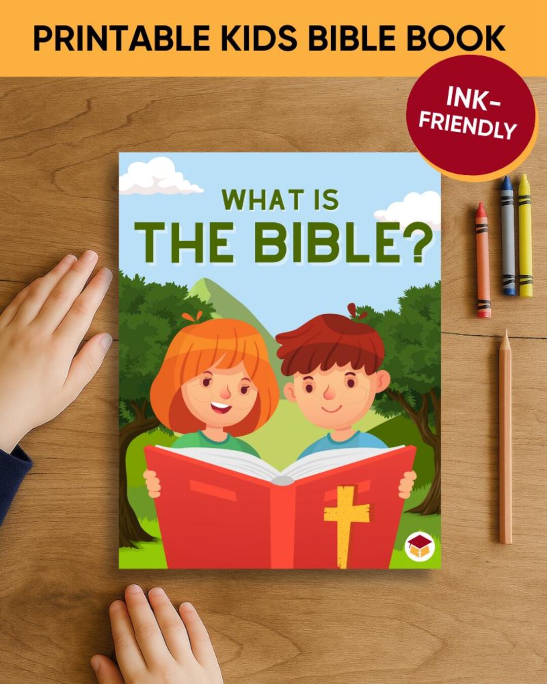 Bible Study Storybook Printable Template Jesus Christ Digital Files ...