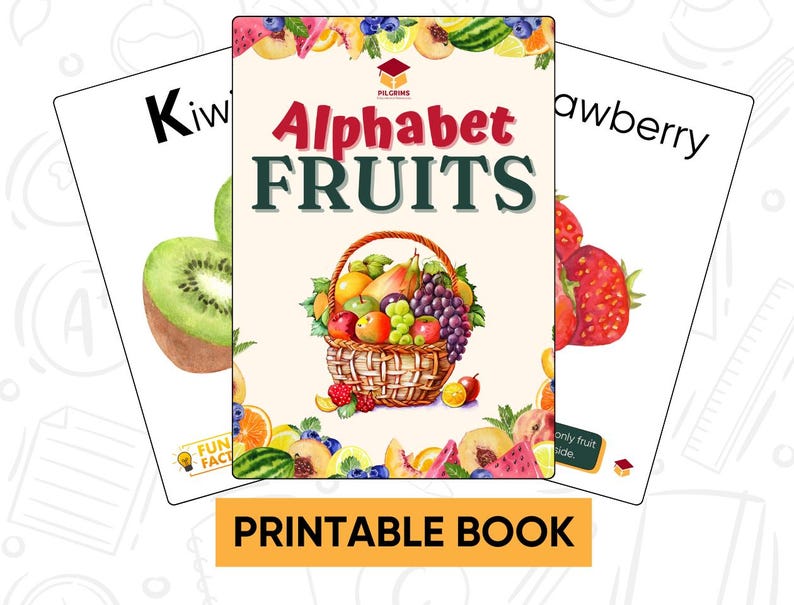 FREEBIE INSIDE Printable Alphabet Fruits Learning ABC With Fruits ...