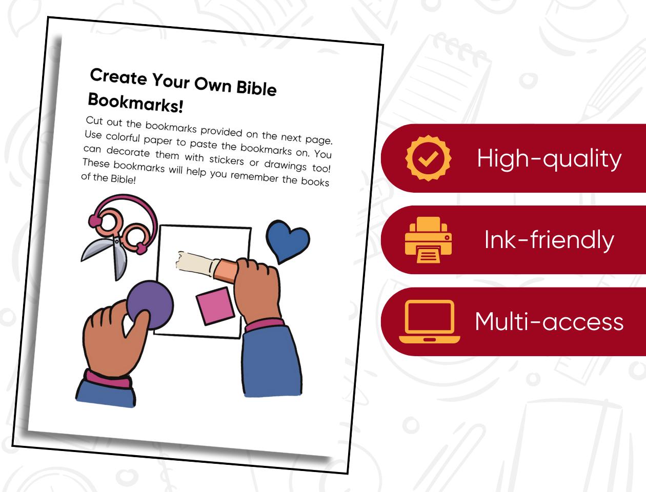 Kids Bible Books Activity for Kids Sunday School Bible Worksheets Old ...