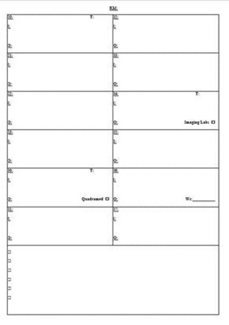 ICU Nursing Report Sheet for 1900-0700 - Etsy