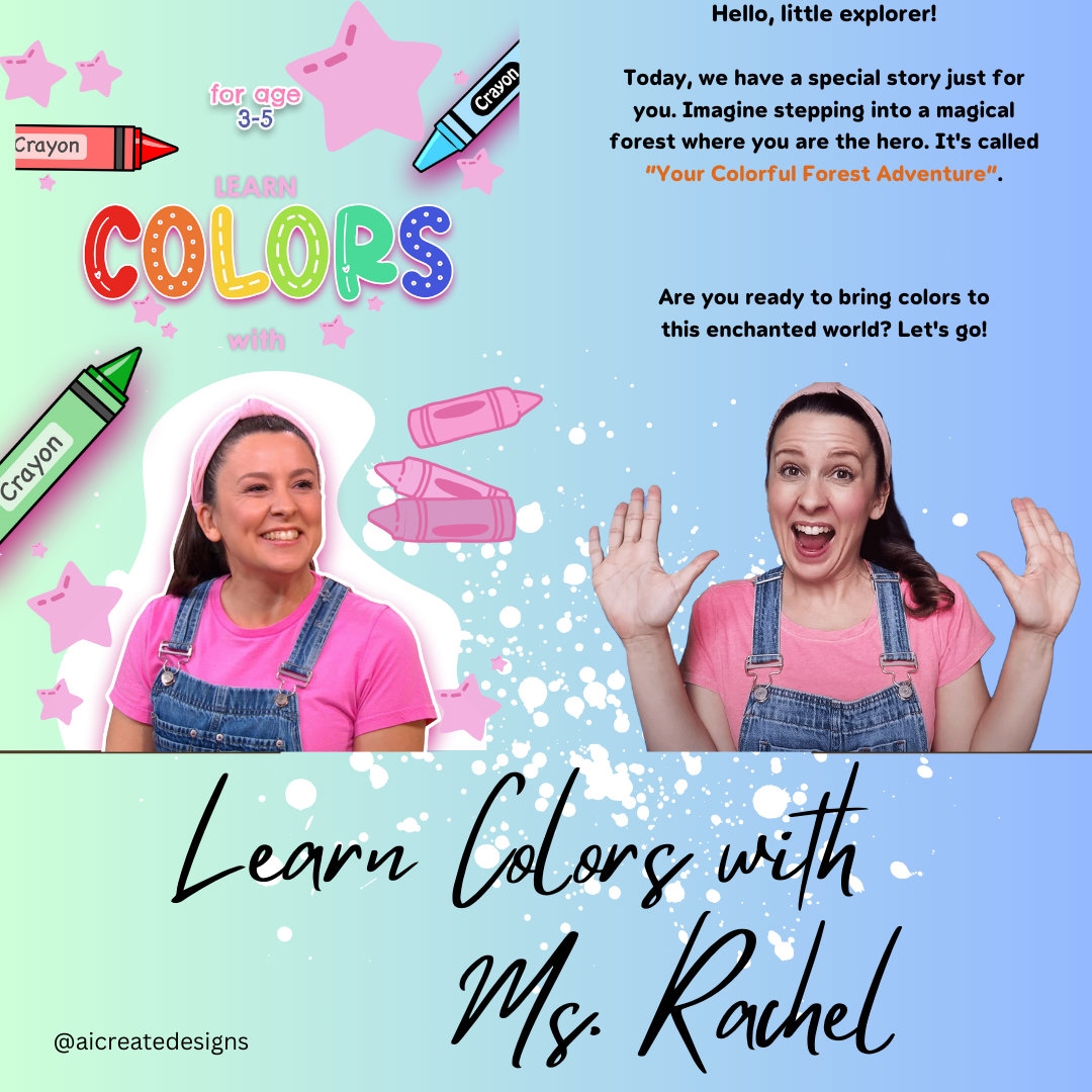 Learn Colors With Ms. Rachel - Etsy