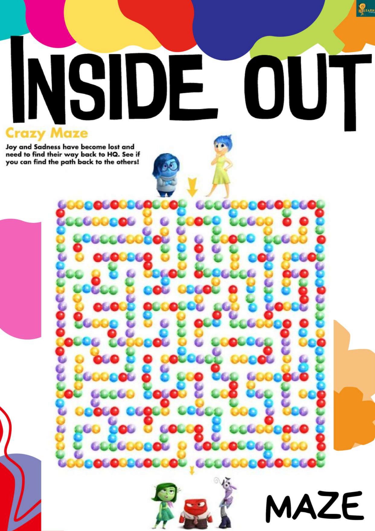 INSIDE OUT Activity Book - Etsy