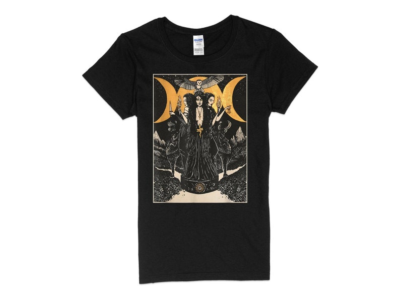 Hecate Triple Moon Goddess Shirt | Wiccan Wicca Pagan Witch T-shirt ...