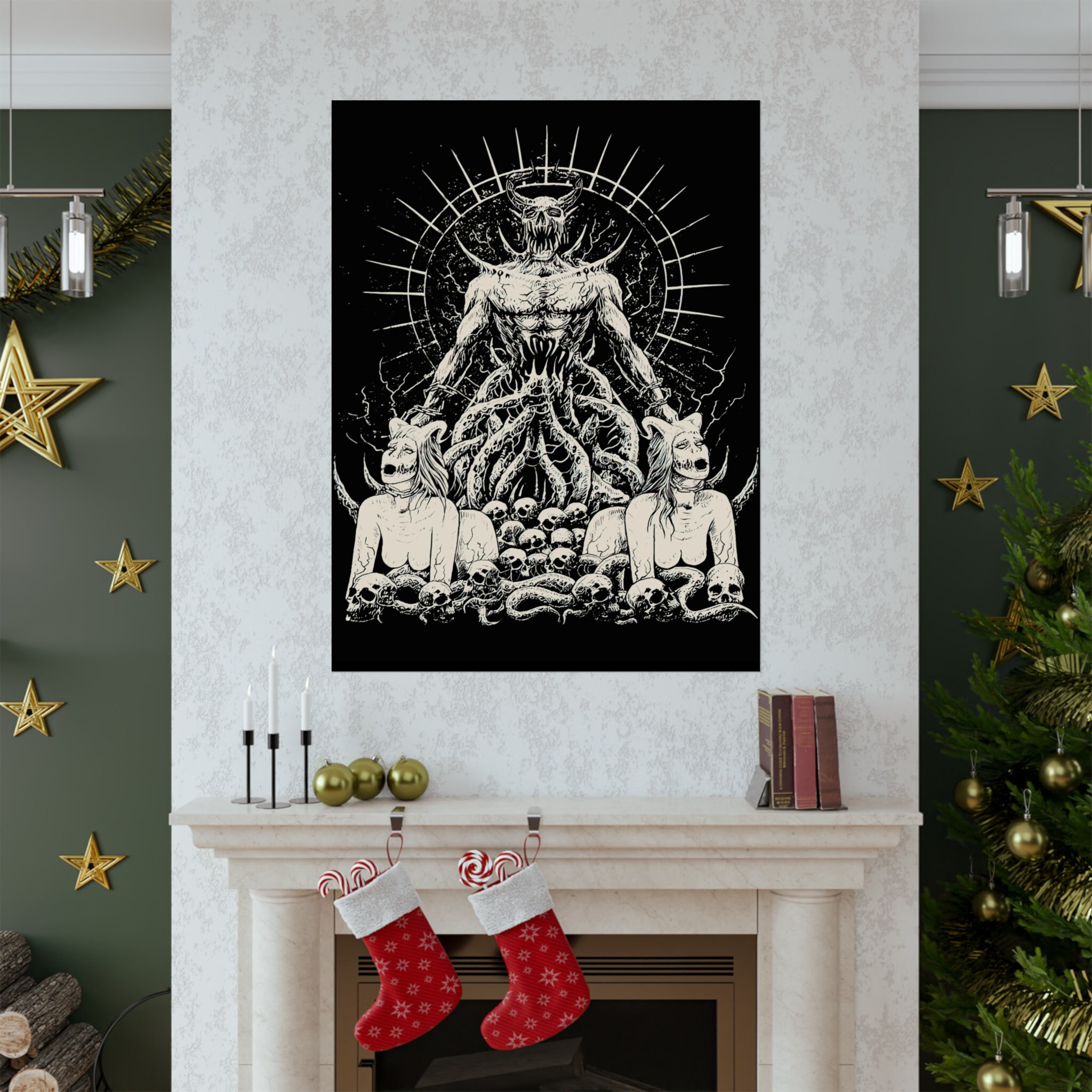 Death Metal Satan and Girl Posters - Etsy
