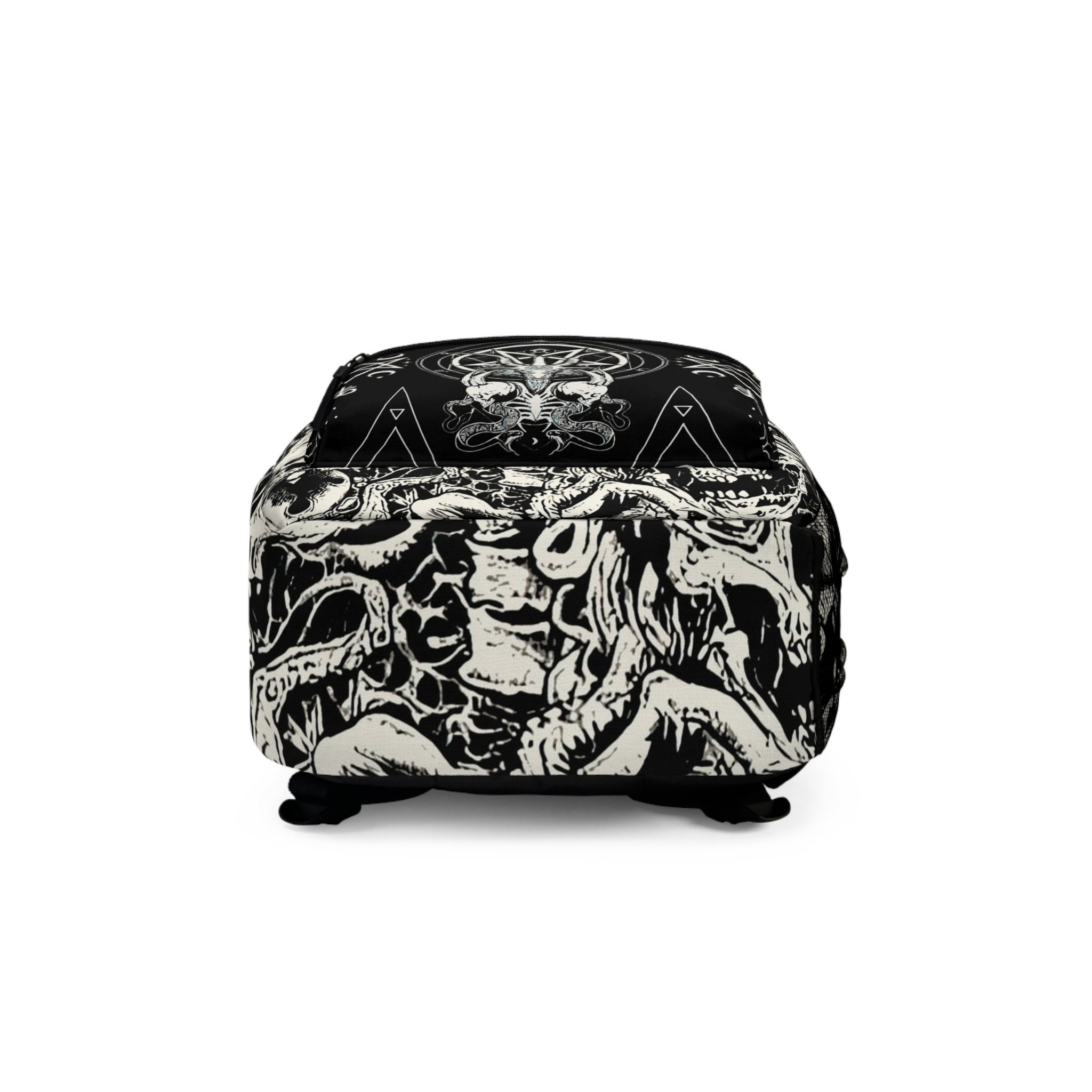 Skull and Satanic Backpack, Skeleton Backpack, Skull Backpack, Skeleton ...