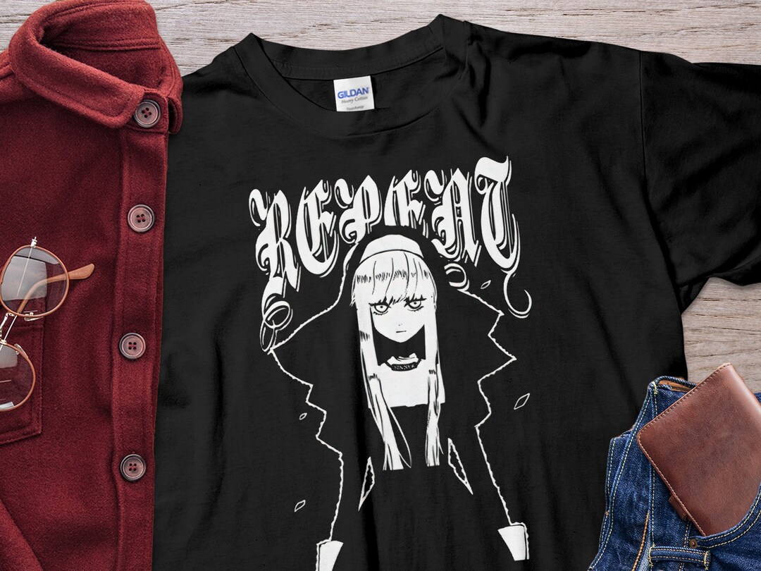 REPENT SINNER Nun Aesthetic Cute Anime Nuns Tshirt Unholy Nun Shirt ...