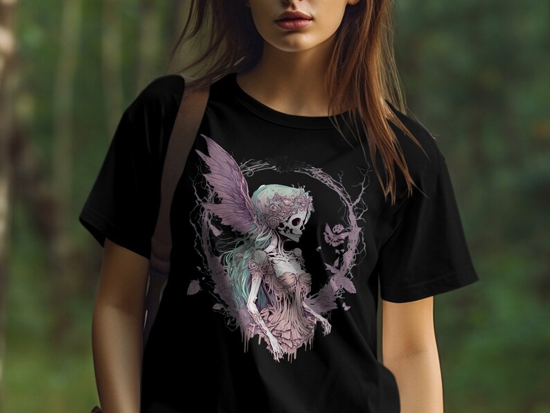 Goth Fairycore Shirt, Aesthetic Gothic Fairy Shirt, Aesthetic T-shirt ...