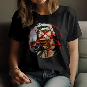 Satanic Blood Gagged Nun Unholy Nun Shirt Unisex T-shirt - Etsy