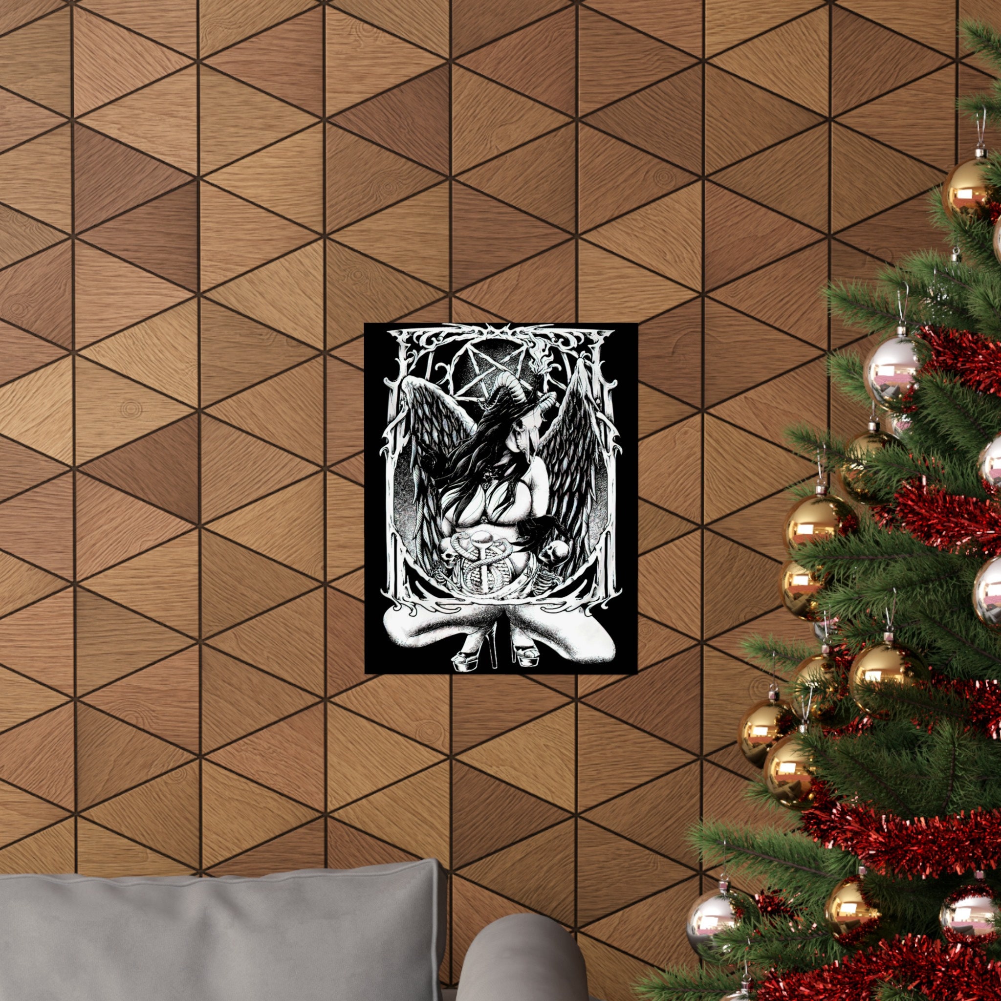 Beautiful Satan Matte Vertical Posters, Satan Girl Posters, Tattoo ...