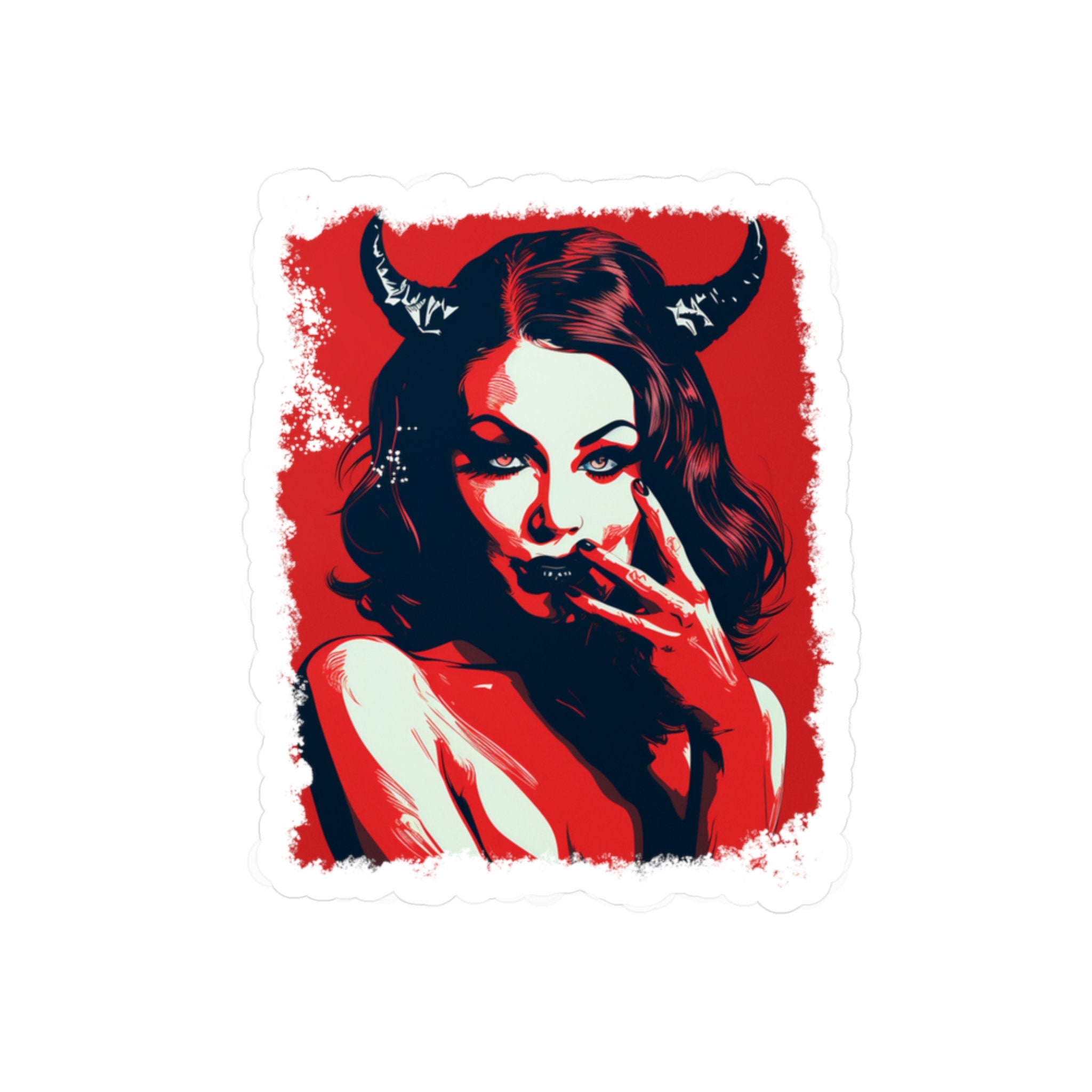 Devil Women Sticker - Etsy