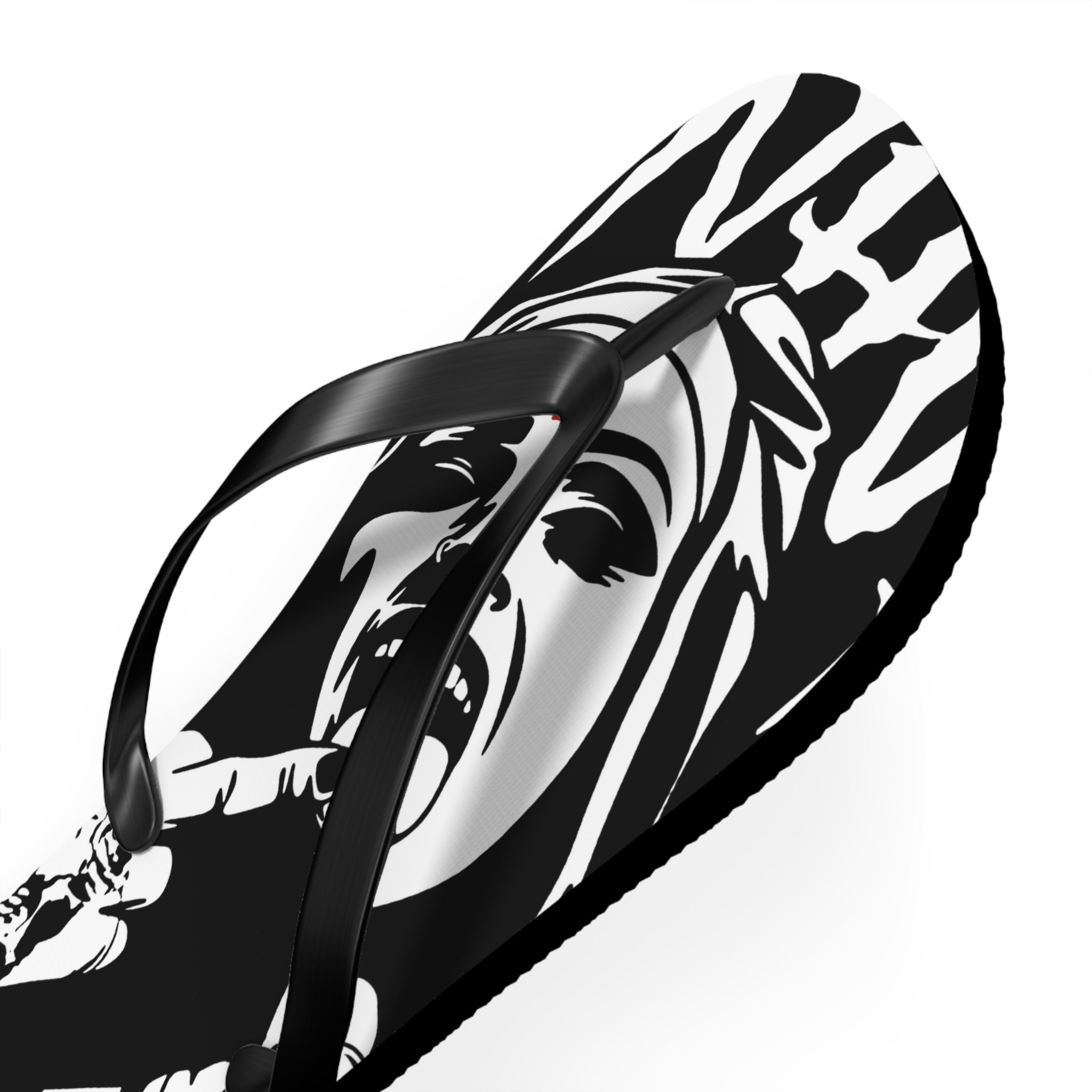 Funny Horror Unholy Nun Flip Flops, Goth Flip Flops, Punk Flip Flops ...