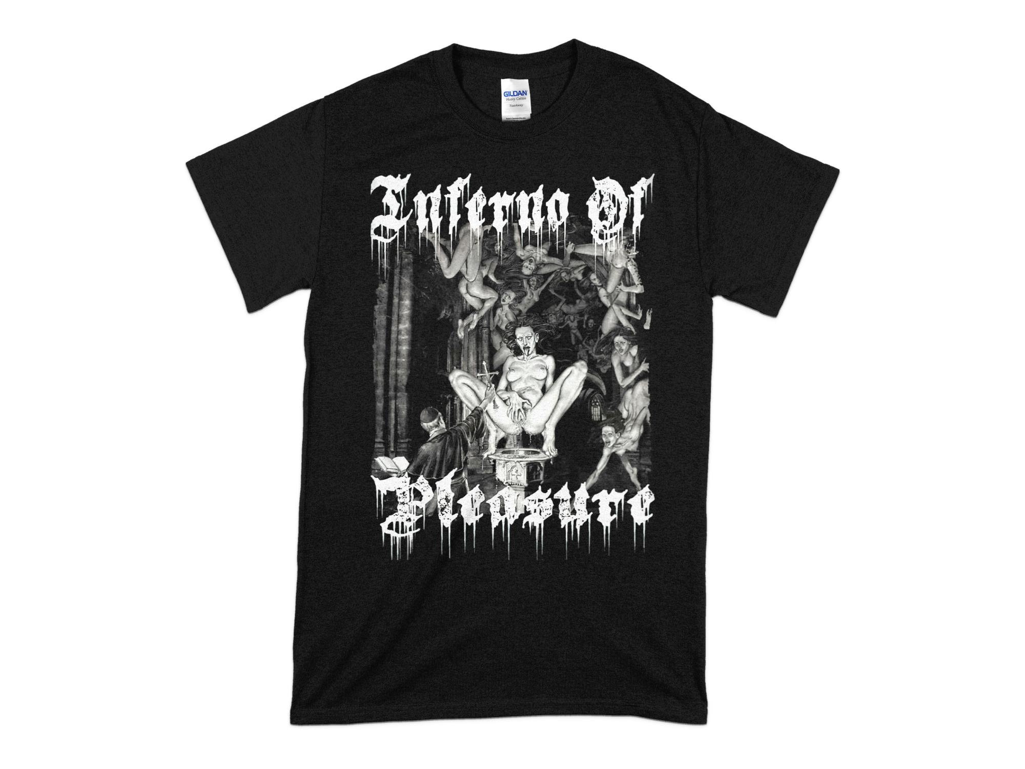 Inferno of Pleasure Satanic Girl Demon Tshirt Unholy Nun Shirt Unisex T ...