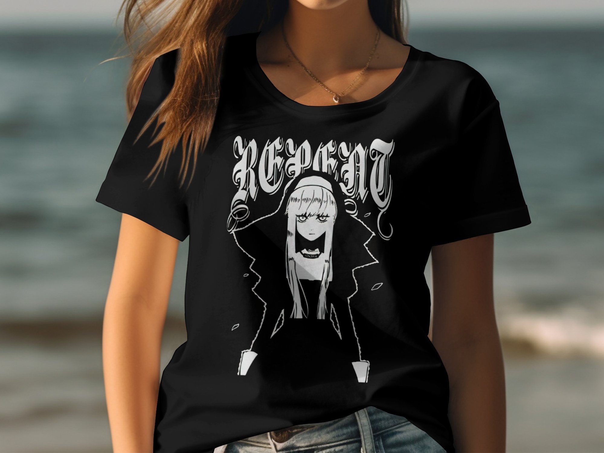 REPENT SINNER Nun Aesthetic Cute Anime Nuns Tshirt Unholy Nun Shirt ...