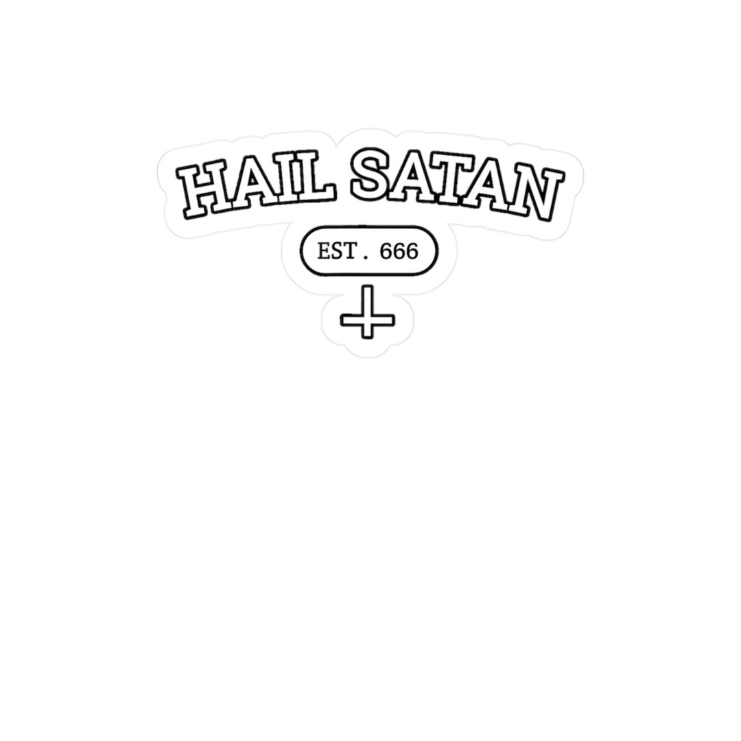 Hail Satan Est 666 Satanic Sticker - Etsy