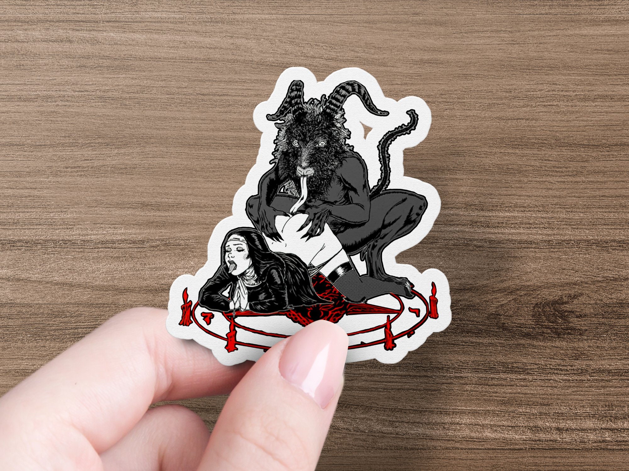 Satan is My Daddy Sticker, Gifts for Friend, Nun and Satanic Decal ...