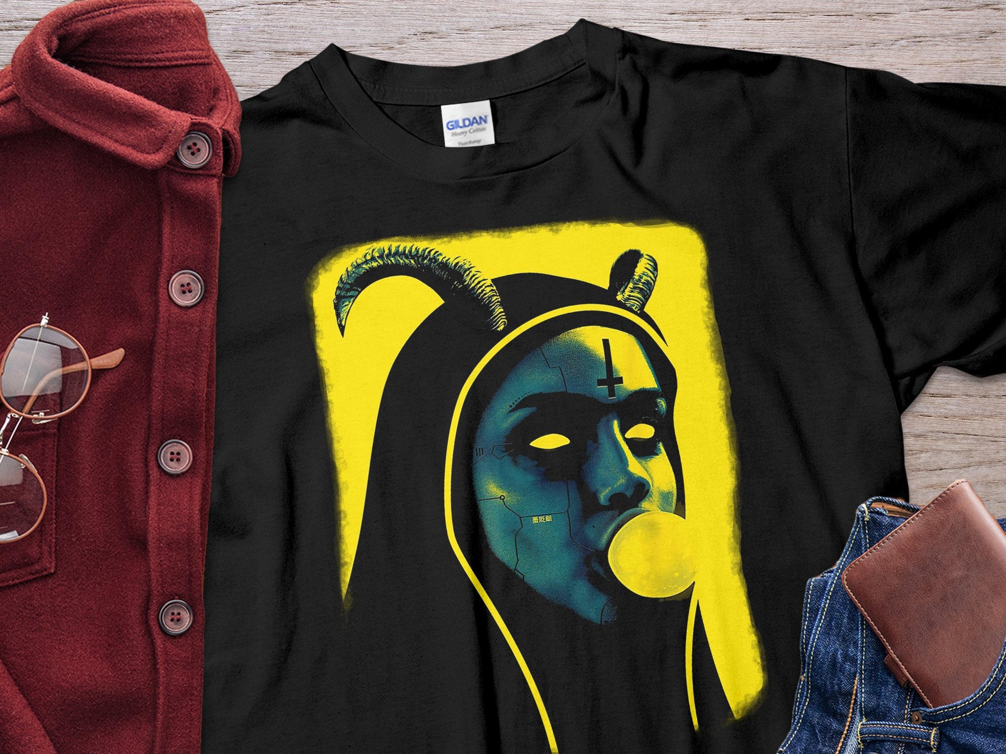 Occult Gothic Dark Satanic Unholy Nun Witchcraft Grunge Goth Unisex T ...