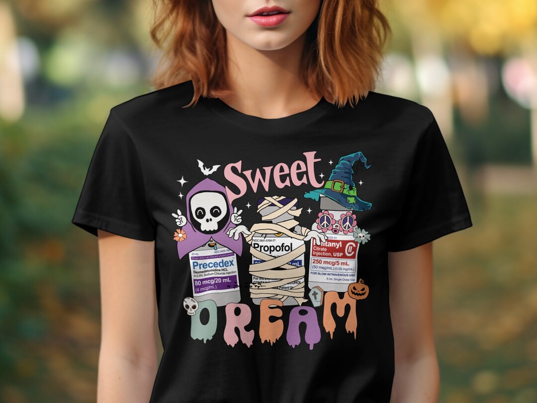 Sweet Dream Team Intensive Scare Unit ICU RN Nurse Halloween, Boo Shirt ...