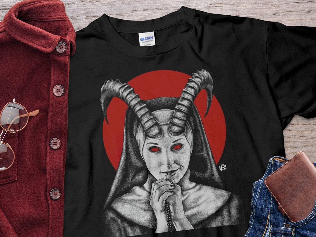 Nun Dark Art for Our Inner Demons Unholy Nun Shirt Unisex T-shirt - Etsy