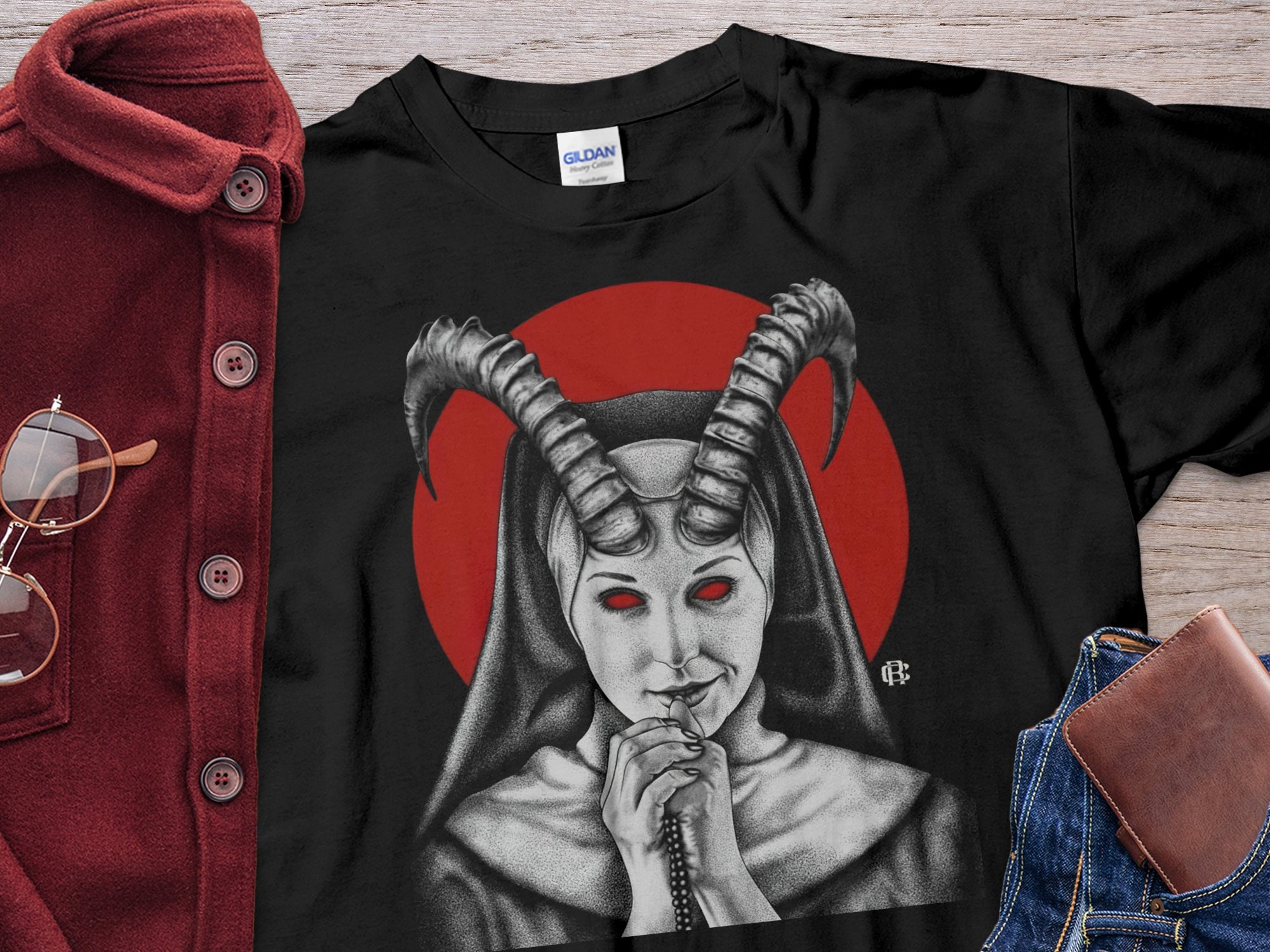 Nun Dark Art for Our Inner Demons Unholy Nun Shirt Unisex - Etsy
