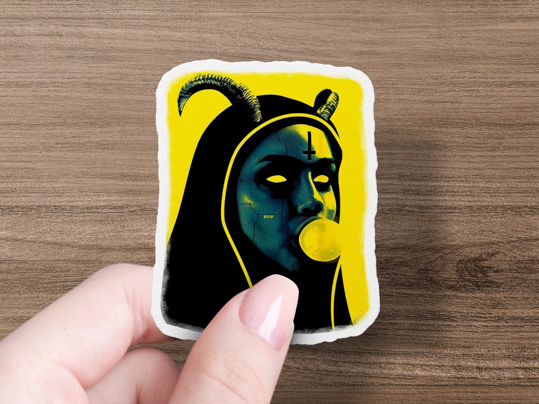 Occult Gothic Dark Satanic Unholy Nun Witchcraft Grunge Goth Sticker ...