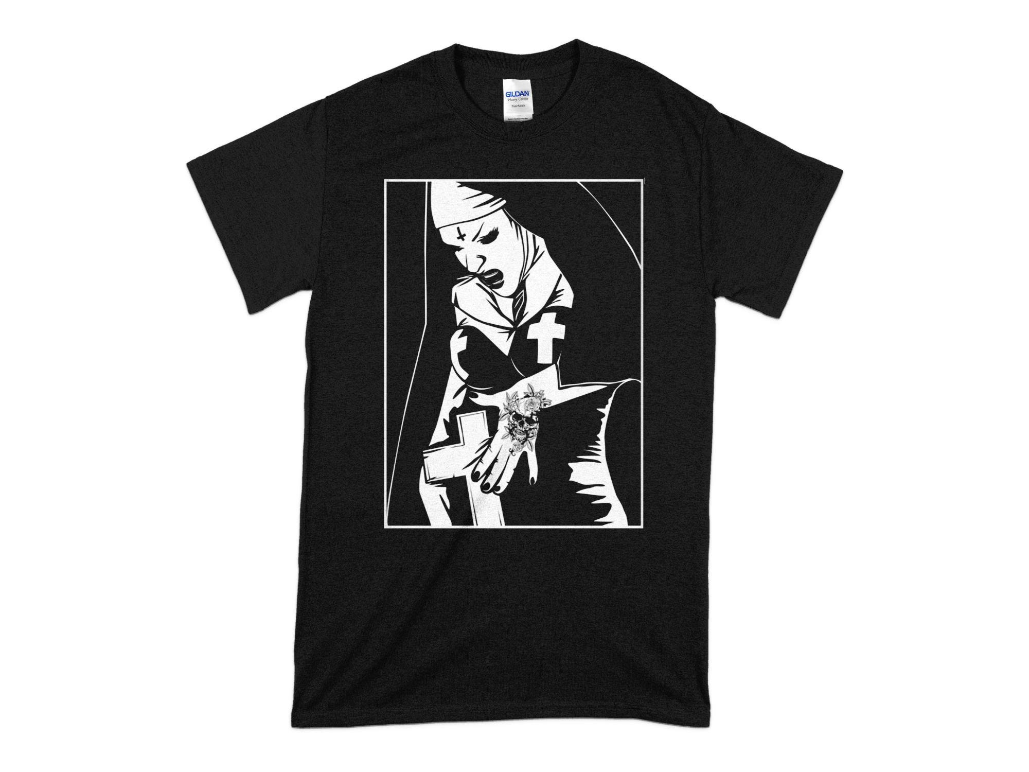 Angry Satanic Tattoos Unholy Nun Unholy Nun Unisex T-shirt - Etsy